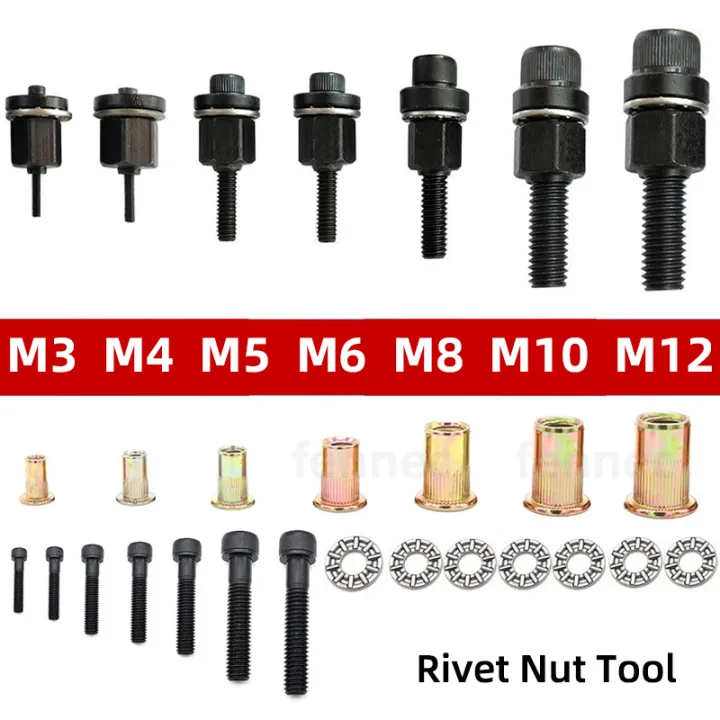 1pcs Hand Rivet Nut Gun Head Nuts Adapter Tool Riveter Tool Accessory ...
