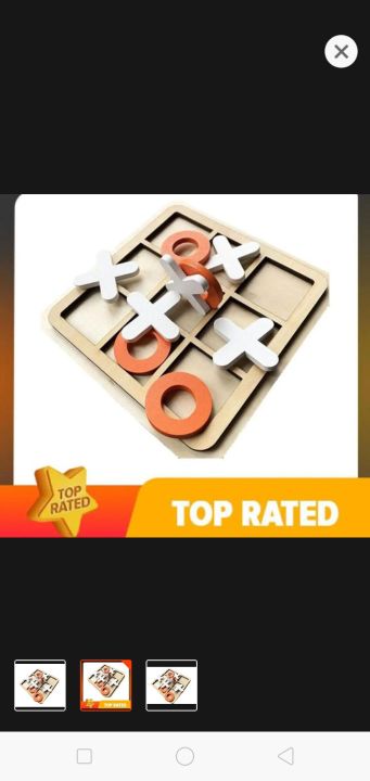 tik tac toe game for kids in wooden MDF material | Daraz.pk
