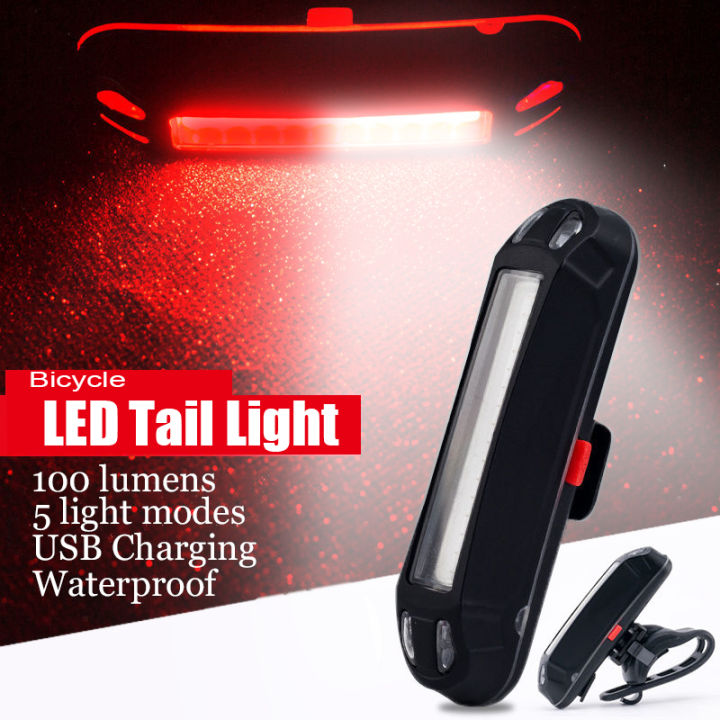 Ultra Bright Bike Tail Light USB Rechargeable Bicycle LED Rear Lamp for ...
