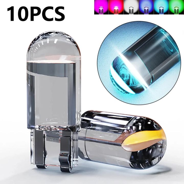12V DC Auto Lights Car Reading Light Instrument Lamp W5W 194 T10 COB ...