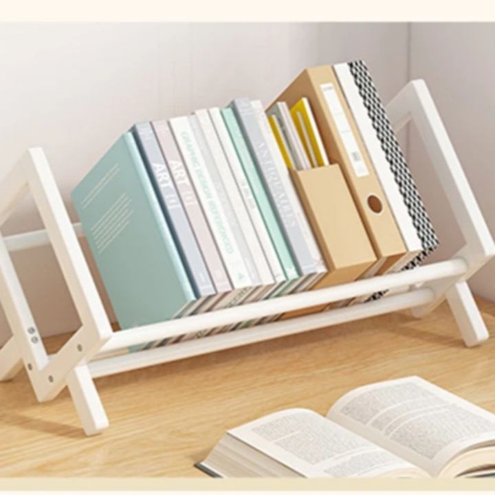 Simple Desktop Bookshelf Magazine Rack Desktop Office Book Storage Rack ...