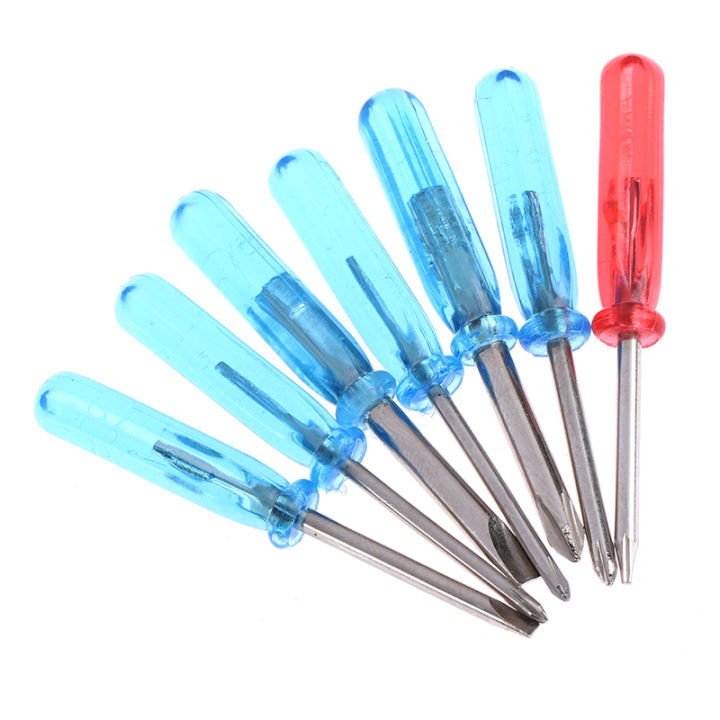 7pcs Mini Slotted Cross Word Head Five-pointed Star Screwdriver For ...