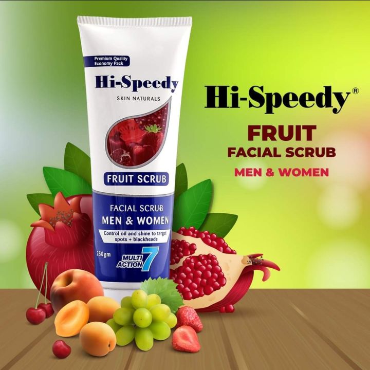 Hi speedy facial scrub/ facial scrubs 230gm face wash | Daraz.com.bd