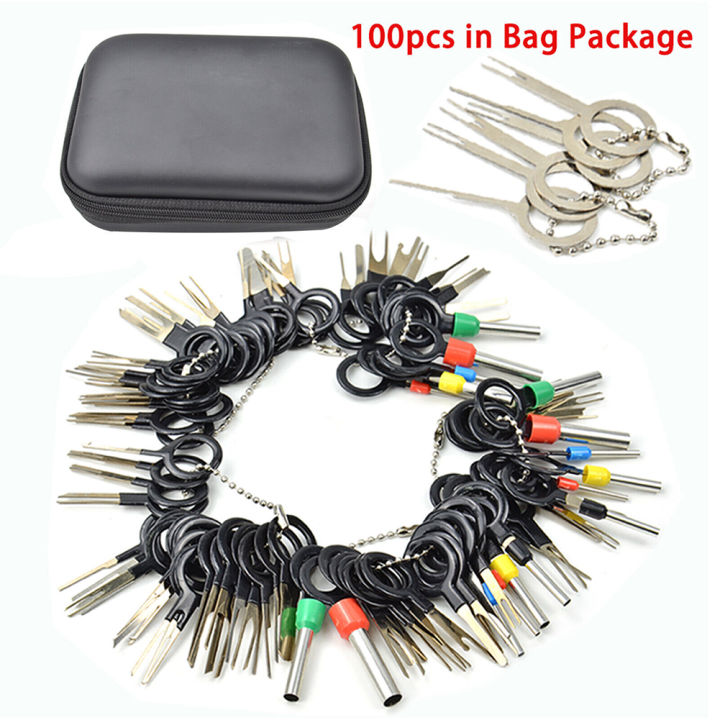 100Pcs Car Terminal Removal Repair Tools Electrical Wiring Crimp ...