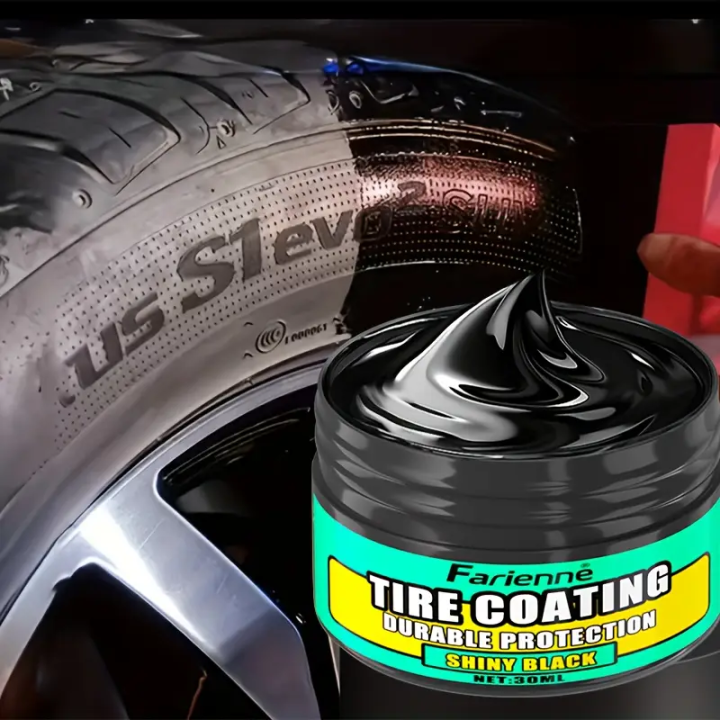 Tire coating, tire lubricating wax - High-gloss rubber surface ...