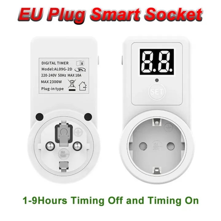 Smart Socket EU Plug Smart Home Outlet Socket Countdown Switch Two ...
