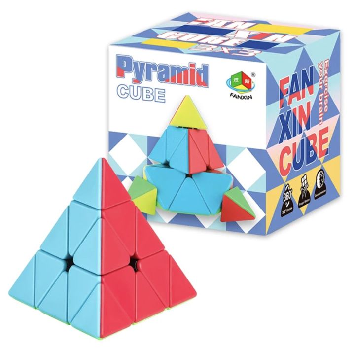 Pyramid Cube 3x3 Professional Special Speed Puzzle Toy Triangle Toy ...