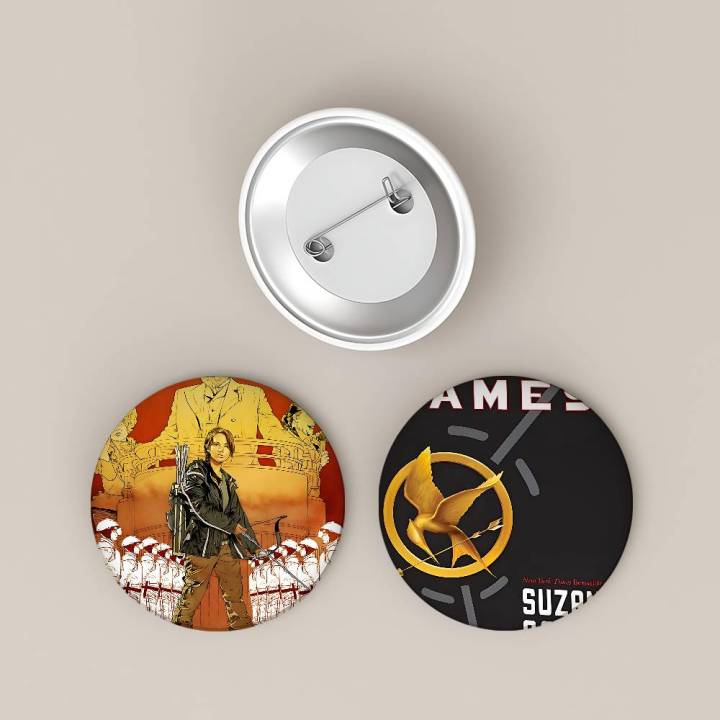 The Hunger Games 3 Badges Button PinsBrooch Creative Funny Quotes Badge ...