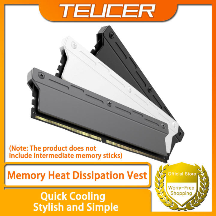 TEUCER RAM Heatsink PC Memory Cooling Aluminum Vest Applicable to ...