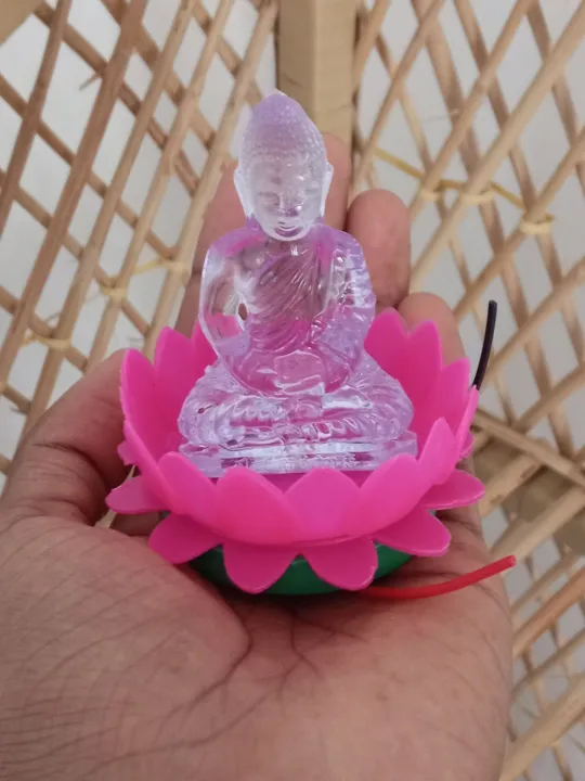 Light Buddha Statue (Nelum LED) For All Kind Vehicle/Home 7cm | Daraz.lk