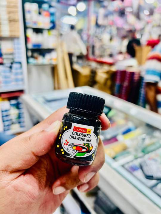 Camel Drawing Ink Special Waterproof Black 20ml | Daraz.com.bd
