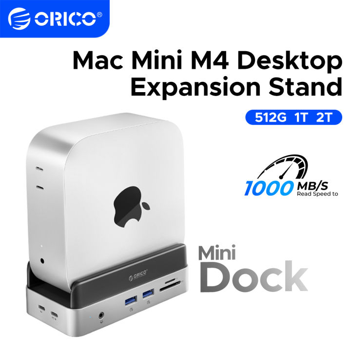 ORICO VSE USB3.2 Gen2 Type C Expansion Dock Stand for Mac Mini M4/Pro ...