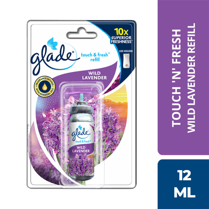 Glade Touch 'N' Fresh Wild Lavender Refill, 12 mL | Air freshener ...
