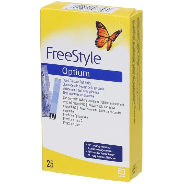 Freestyle Optium Test Strips 25 Pcs | Daraz.lk