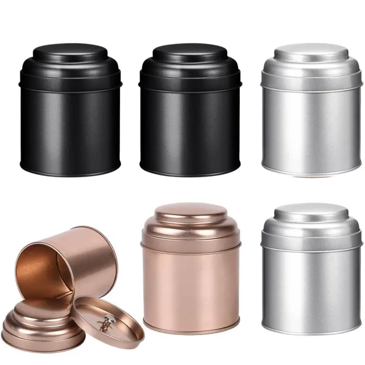 Tea Tin Canister with Airtight Double Lids for Loose Tea Mini Tea ...