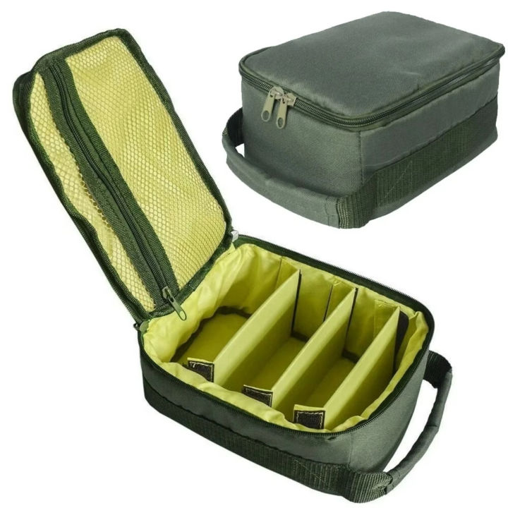Portable Fishing Reel Storage Bag Fly Lure Line Tackle Gear Organizer ...