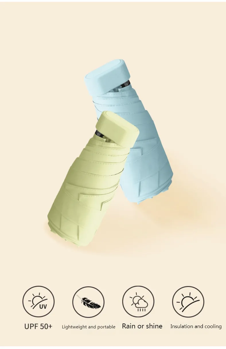 Mini Sun Umbrella, Protective and UV Resistant, Rain Or Shine | Daraz.lk
