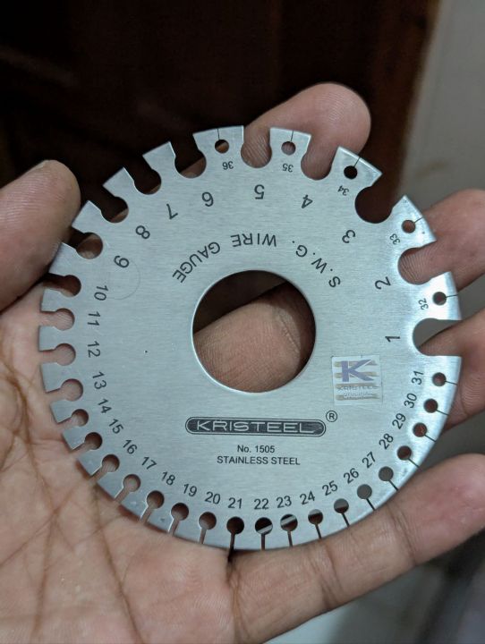 Kristeel Precision Measuring Wire Gauge Round Instrument 1Pcs | Daraz ...