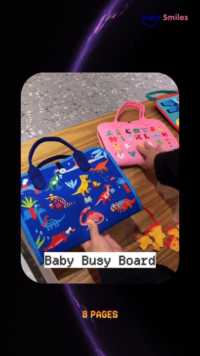 Cloth Busy Board for Toddlers from 2 Years - Activity Baby Busy Book ...