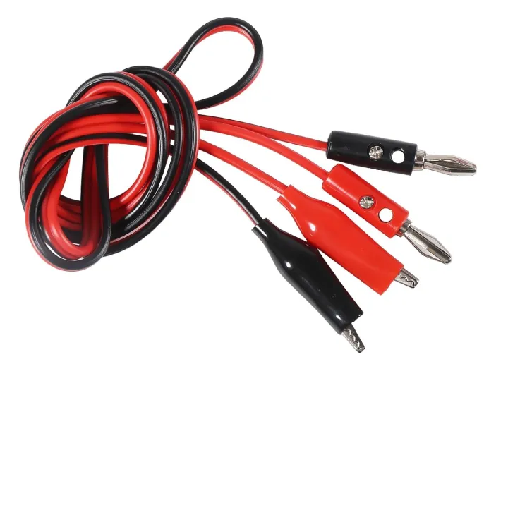 1/2 sets Banana Plug to Alligator Clip Test Lead Cable Docking ...