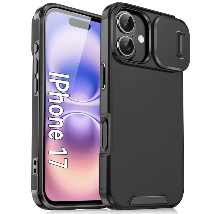 Slide Camera Lens Protection Phone Case For iPhone 17Air 16E 16 15 14 ...