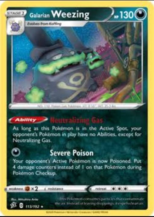 Original Galarian Weezing | Rebel Clash | TCG Card Database | Pokemon ...