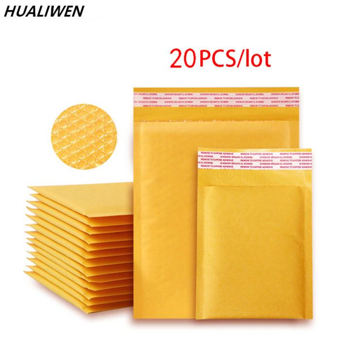 20PCS/Lot Kraft Paper Bubble Envelopes Bags Different Specifications ...