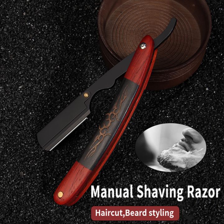NEW Style Professional Manual Shaving Razor Men Red Acid Twig Wood ...