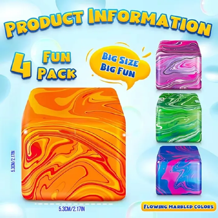 Needoh Snowflake Ice Cube Malt Sugar Squishy Blind Box Stress Relief ...