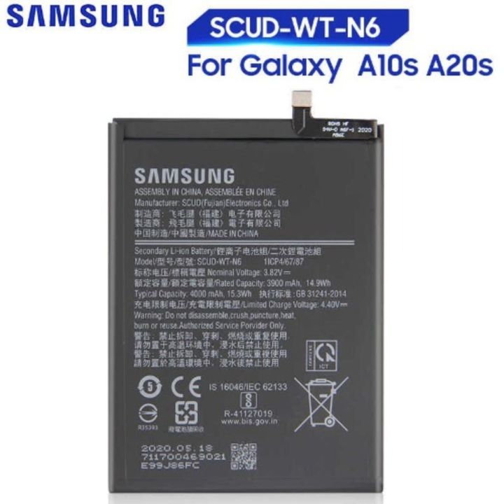 Samsung Galaxy A10s/A20s (SCUD-WT-N6) Battery,100% Original Battery,14 Days Warranty,High ...