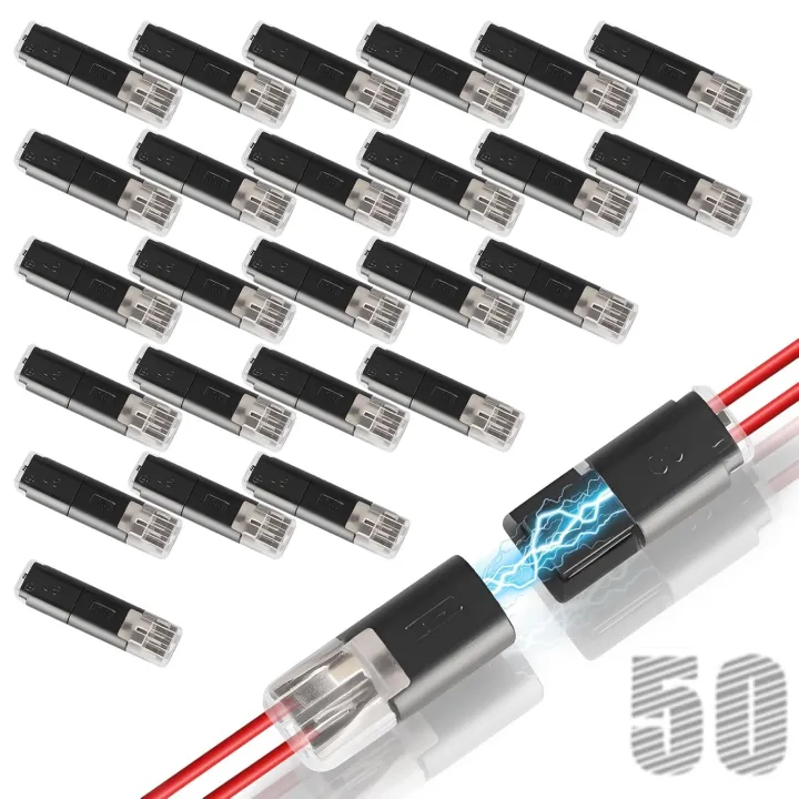 Double Wire Plug-in Connectors with Locking Buckle Car Wire 2 Way ...