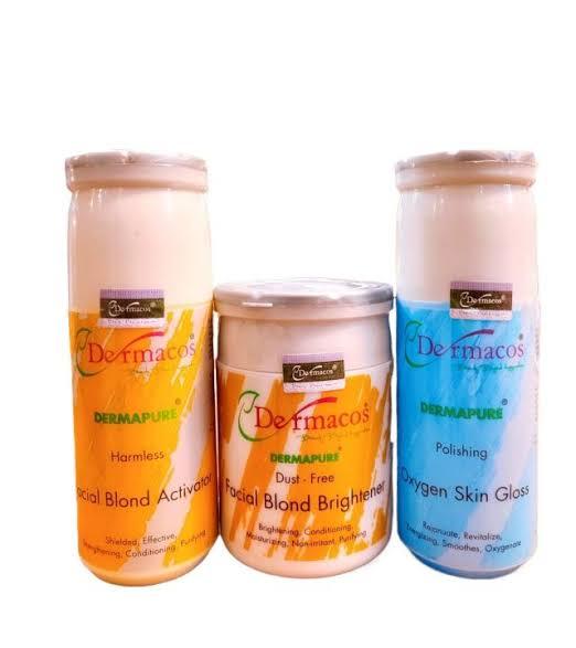 Dermacos Dermapure Skin Polish Set 3pcs|| Dermacos Skin polish Facial ...