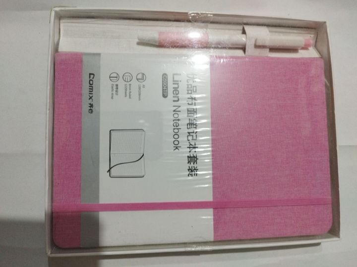 A5 Size Comix Linen Notebook With Fancy Pen( Single Pack) | Daraz.com.np