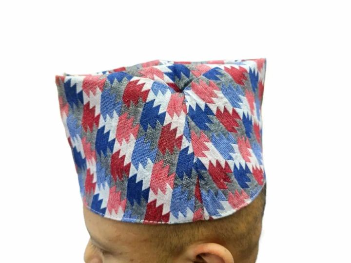 Palpali Dhaka Topi/ Nepali Dhaka Topi/ Traditional Dhaka Topi for Men ...