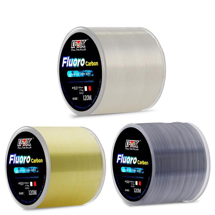 120m Invisible Fishing Line Speckle Fluorocarbon Coating Nylon Line 7 ...