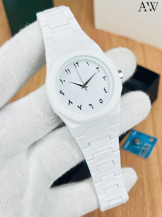 White Aura Men's Watch - White Color Watch For Men's | Daraz.pk