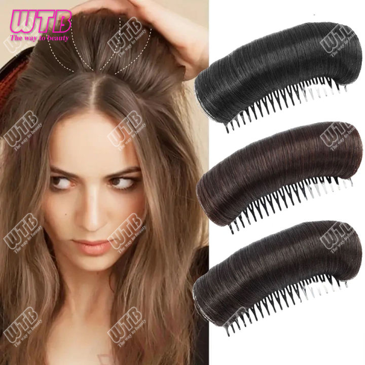 Synthetic Wig Cushion Stable Hair Roots Volumizing Fiber Insert Comb ...