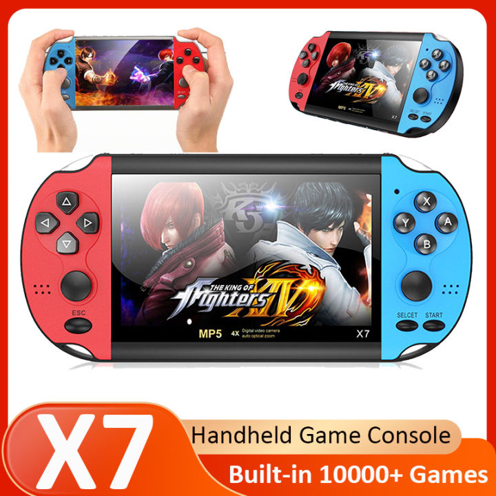 X7 Retro Handheld Game Console 4.3 Inch HD Screen Dual Joysticks PSP ...