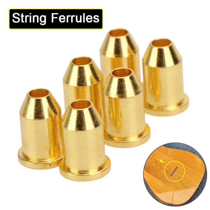 Metal Guitar String Ferrules - Through-Body String Mounting Ferrules ...