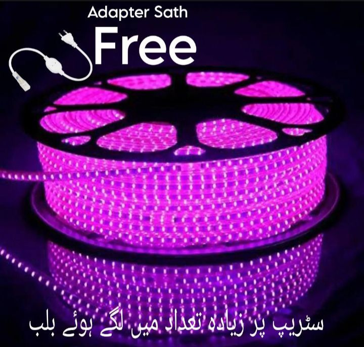 Purple Pink LED Rope Ceiling Strip Room Decoration LIGHT, Flexible,Easy ...