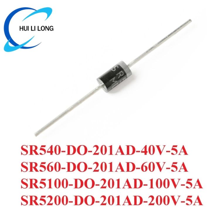 10PCS SR540 SR560 SR5100 SR5200 DO-201AD Schottky Rectifier Diode ...