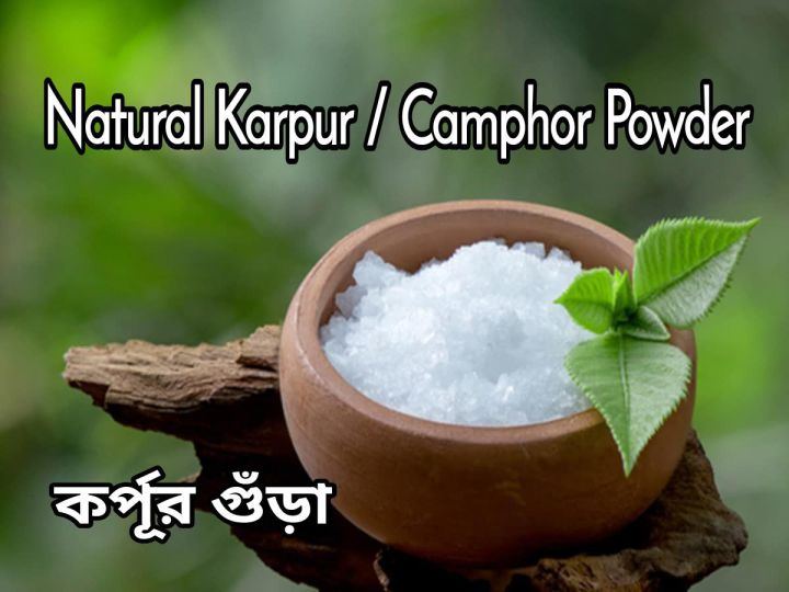 Camphor/Karpur/ কর্পূর/Kapoor/ Powder Pure Natural Crystal - 50 gm ...