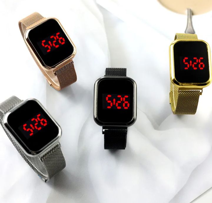 HOT DEAL NO 1 Fashion Golden Megnet Touch Watch for Men Women Magnetic ...