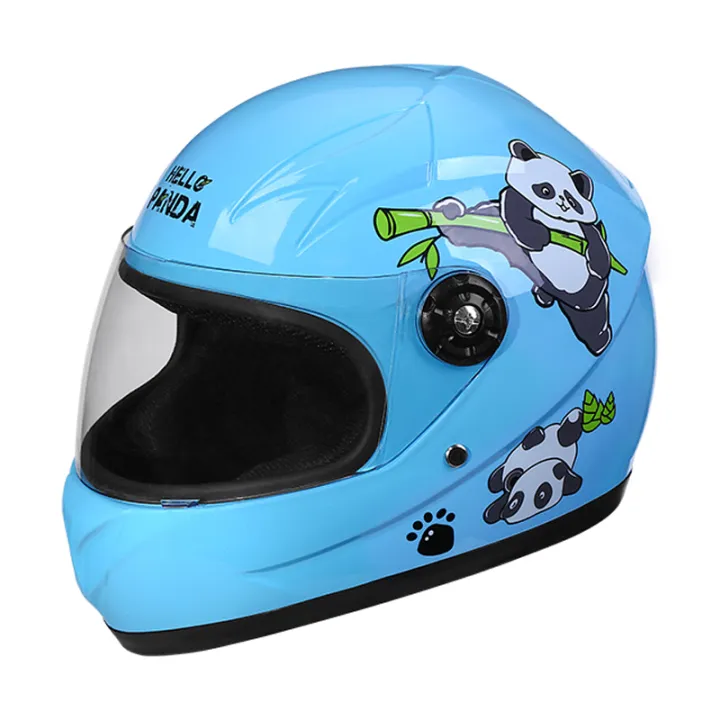 Children's full-face helmet cute cartoon motorcycle and electric bike ...