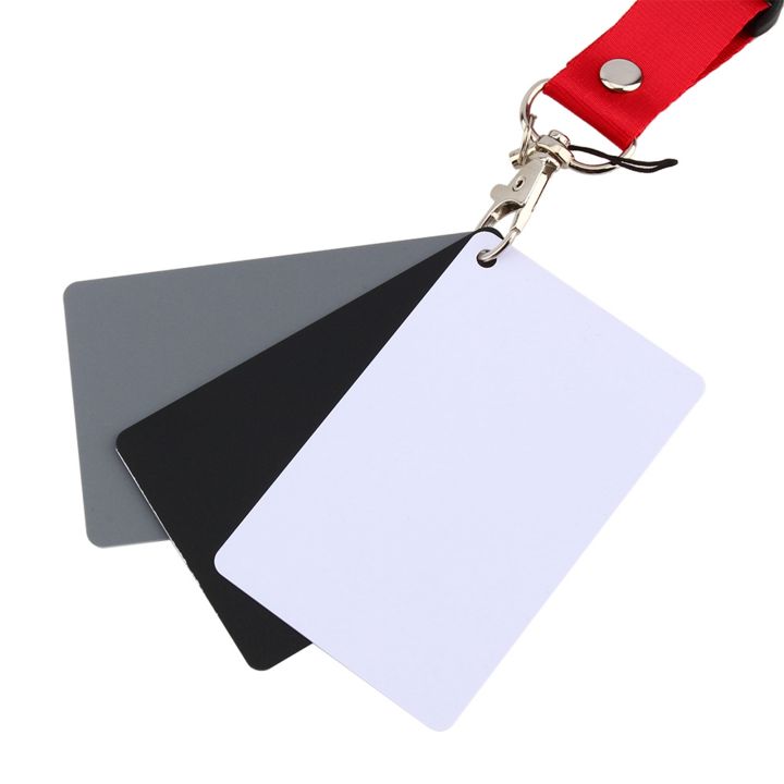 Grey Card White Balance White Balance Card Set 3 in 1 18% Digital ...