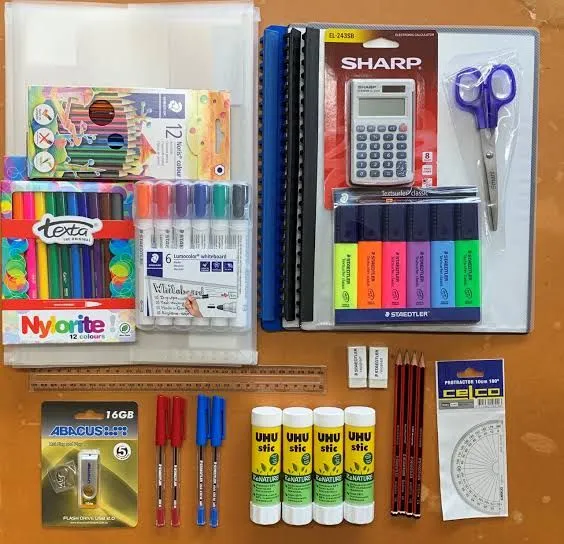 Set Of 15 Stationary Things For College Going Students | Daraz.pk
