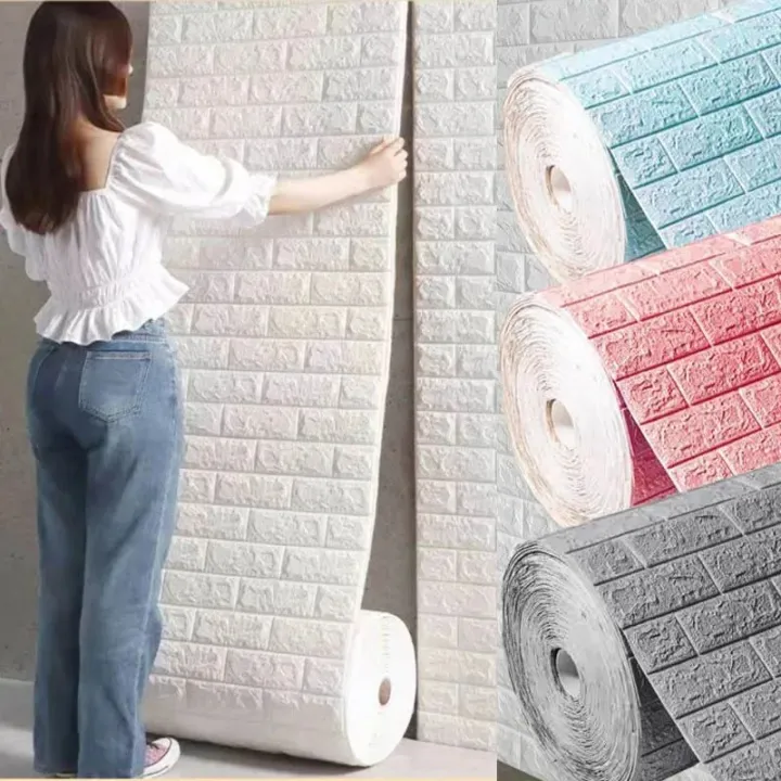 70cm*1m Waterproof Wall Stickers PVC Wall Wallpaper Bedroom 3d Decor ...