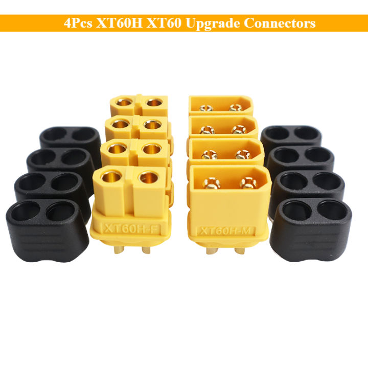 4Pcs XT60H XT60 Upgrade Connectors XT60H Male Female Bullet Connectors ...
