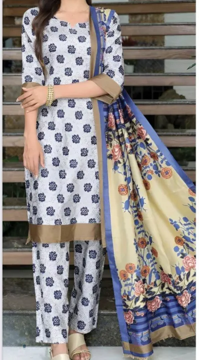 Winter Stich 3pc suit For girls womens stich cord set with dupatta 3pc ...