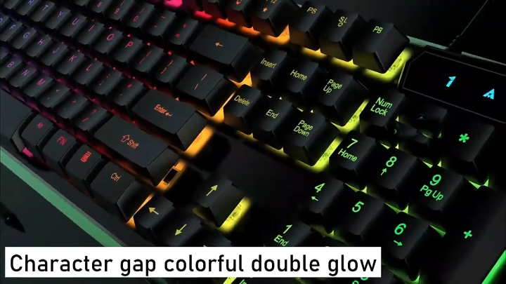 Original Gaming RGB Keyboard Mechanical Feeling Wired Waterproof ...